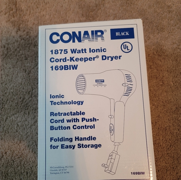 Conair | Other | New In Box Conair Cord Keeper Hair Dryer 875 Watt ...